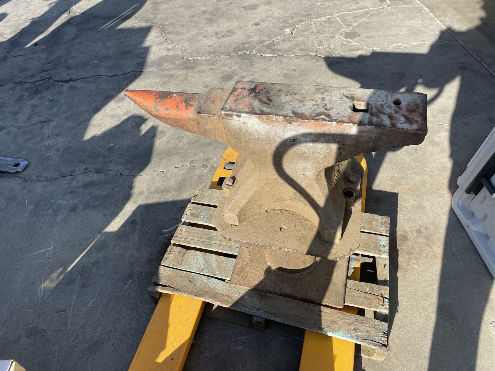 Antique Large Heavy SHOP SIZE 400 lb. ? FISHER BLACKSMITH ANVIL | eBay