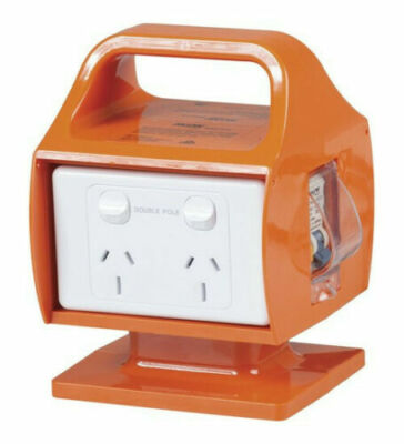 Builders 15 Amp Portable RCD 2x Double Power Point Outlet GPO Safety ...