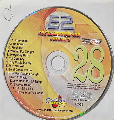 E2 28 ESSENTIAL 450 COLLECTION CHARTBUSTER KARAOKE CDG | eBay