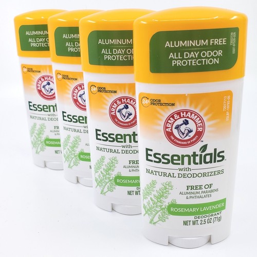 4x Arm & Hammer Essentials Natural Deodorant Rosemary Lavender Aluminum Free | eBay