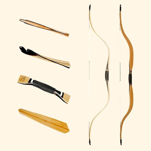 AF archery 62" Han Bow Handmade Horse Bow Recurve Long Bow Wooden | eBay