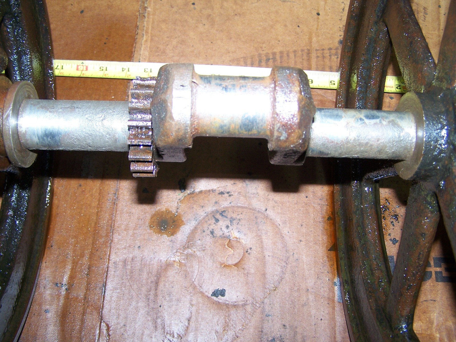 SIMPLICITY 1 1/2hp CRANKSHAFT Flywheels Hit Miss Engine Steam Tractor ...