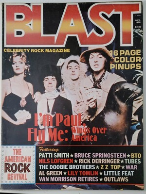 Blast Magazine August 1976 Wings, Doobies, Springsteen, premiere issue ...