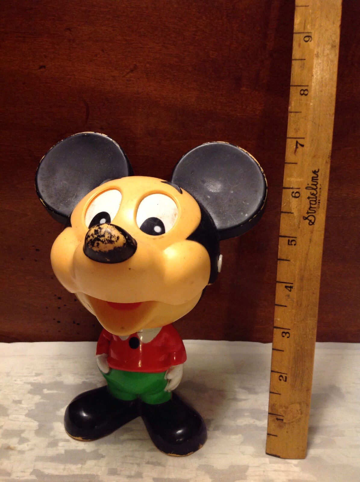 Vintage 1976 Mattel Inc. Walt Disney Mickey Mouse Pull String Talking ...