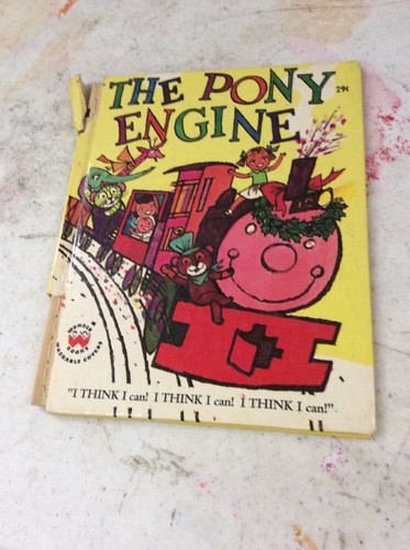 Vintage Children Stories wonder Books washable covers The Pony Engine ...