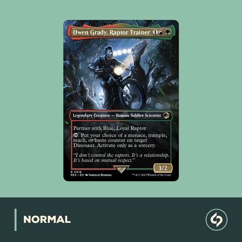 MTG | Owen Grady, Raptor Trainer | SHOWCASE | JURASSIC WORLD | NM | EN ...