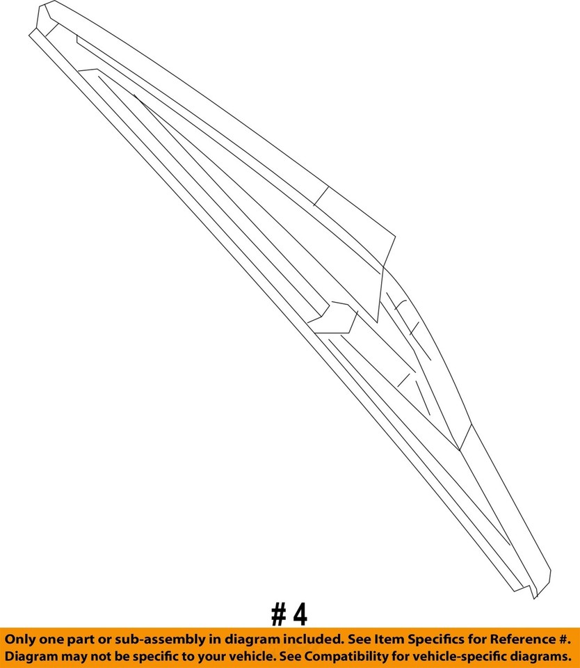 MERCEDES OEM 2016 B250e Wiper-Rear Window Blade 2468201045 | eBay
