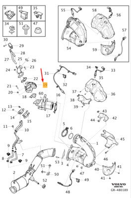 VOLVO XC60 MK2 Carcasa del cuerpo del acelerador 30668653 NUEVO ...