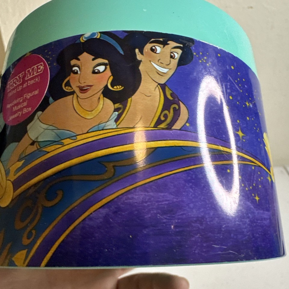 Disney Aladdin Jasmine Music Box "A Whole New World" Fully Functional ...