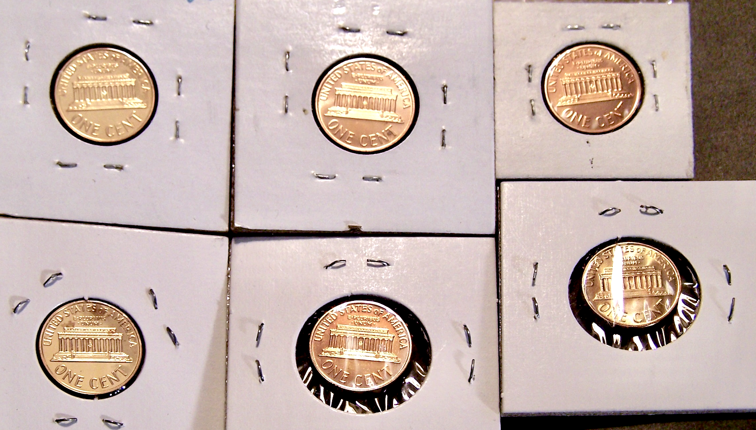 6 U.S. Wheat Pennies Lot, 1960's, PROOF coins, Lincoln Memorial Cent | eBay