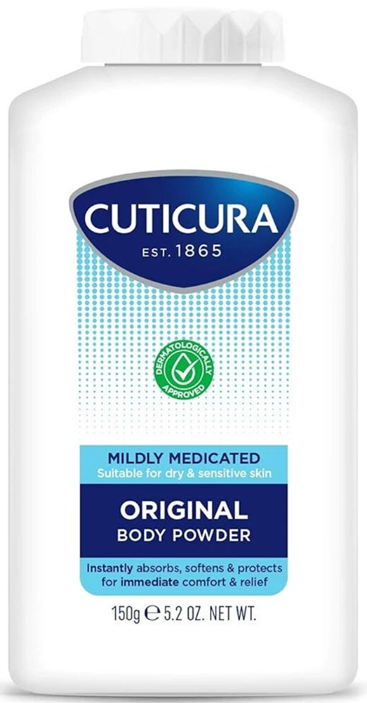 3 X Cuticura Mildly Medicated Original Body Talcum Powder 150G ...