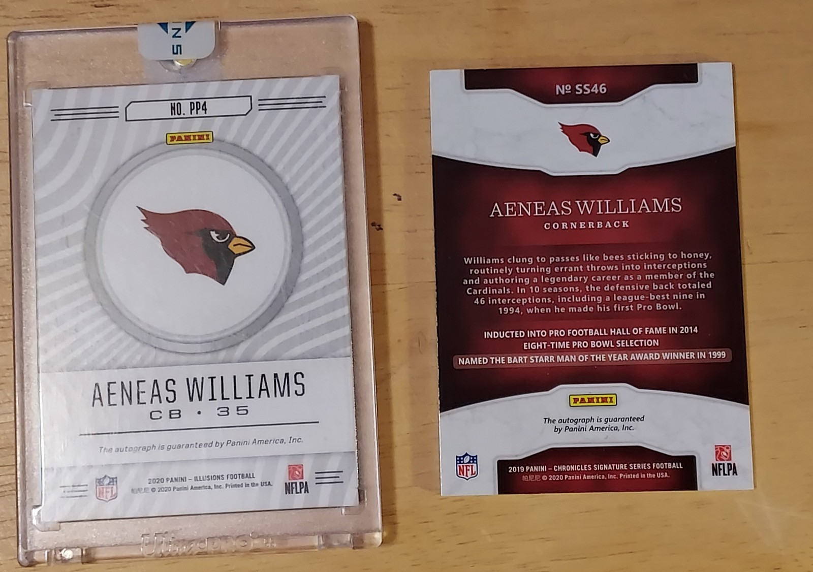 Lot of 5 NFL Autograph Cards St. Louis Cardinals HOF Roger Wehrli ...