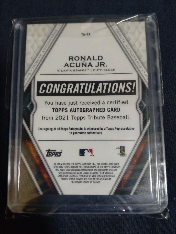 Acunya Jr 2021 Topps Tribute 50 Cards Signed Card | eBay