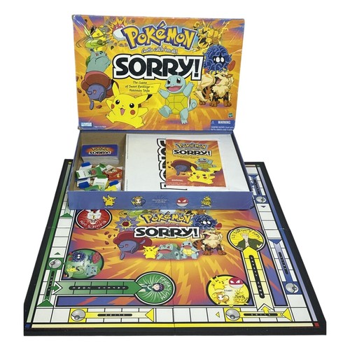 Pokémon Sorry Vintage 2000 Parker Brothers Board Game Hasbro Complete ...