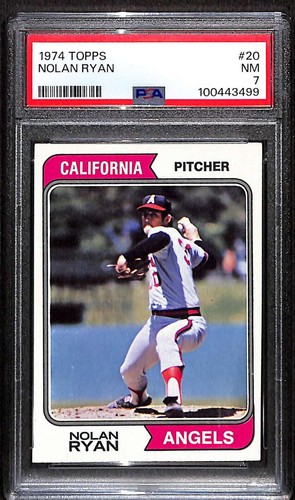 1974 Topps #20 Nolan Ryan HOF PSA 7 NM C95377 | eBay