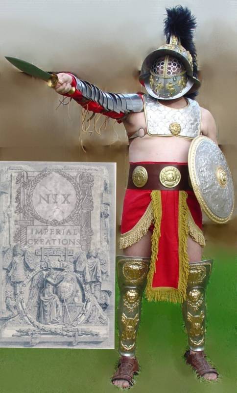 Roman Gladiator coloseum legion skirting costume armor armour Thracian ...