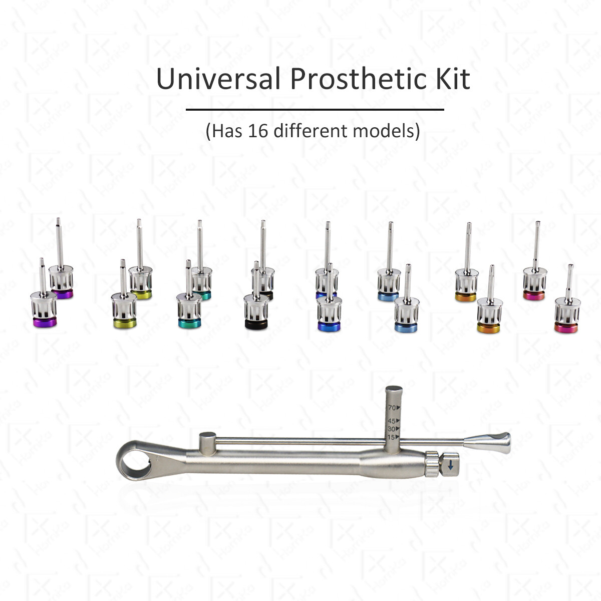 Universal Prosthetic Kit Dental Implant Handle Control Torque 16 ...