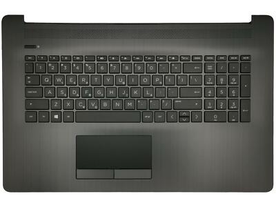 Genuine HP 17-CA 17-BY Palmrest Cover Keyboard Greek Ash Silver L22750 ...