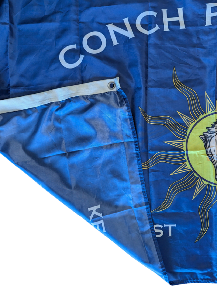 Key West 1828 Conch Republic Flag Banner 3' x 5', Grommeted, One Sided ...