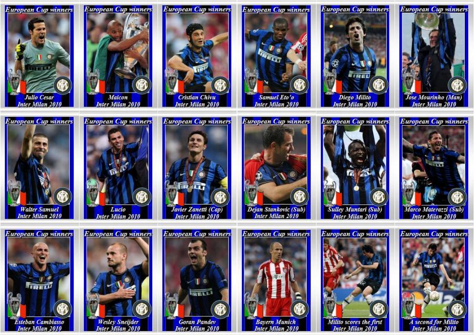 Inter Milan Champions League Winning Team Milan Ucl Top Titles