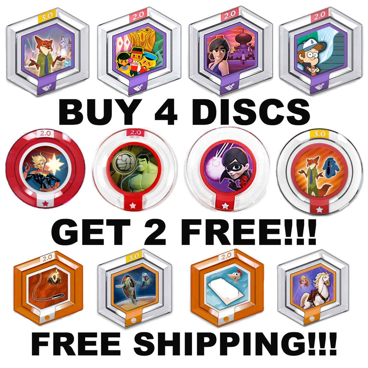 All Disney Infinity Power Discs