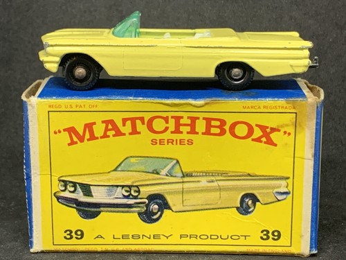 Matchbox MB39-B9 Pontiac Convertible in type E Box | eBay Australia