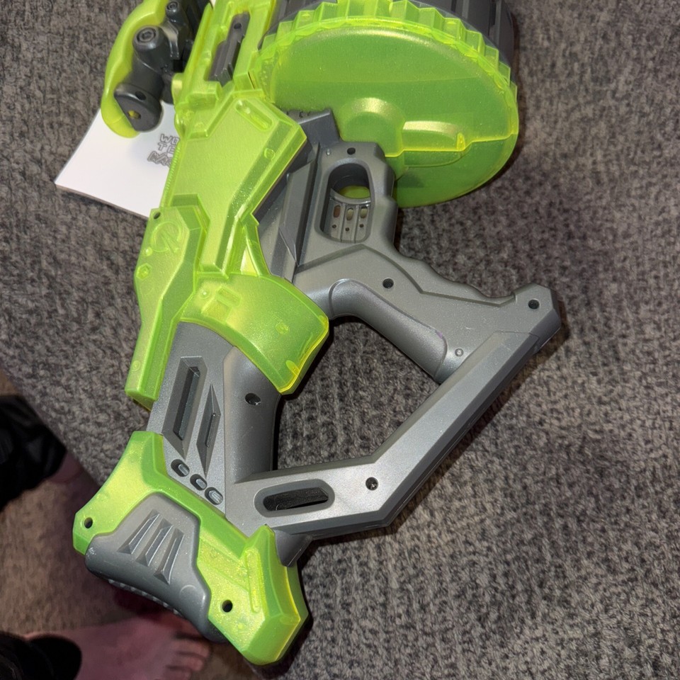 World Tech Warrior Semi-Automatic Prime Dart Blaster Green Glow In The ...