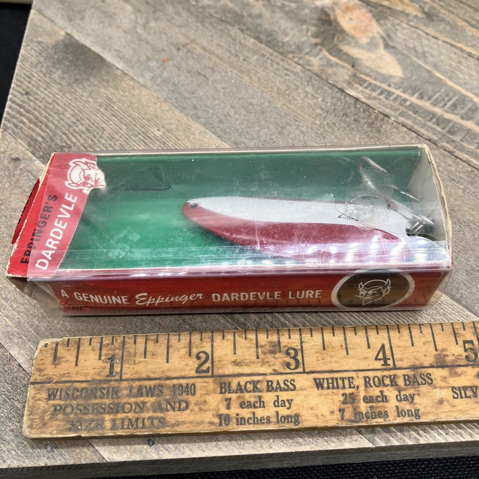 Vintage Eppinger Daredevil Original Spoon Fishing Lure Mint In Box | eBay
