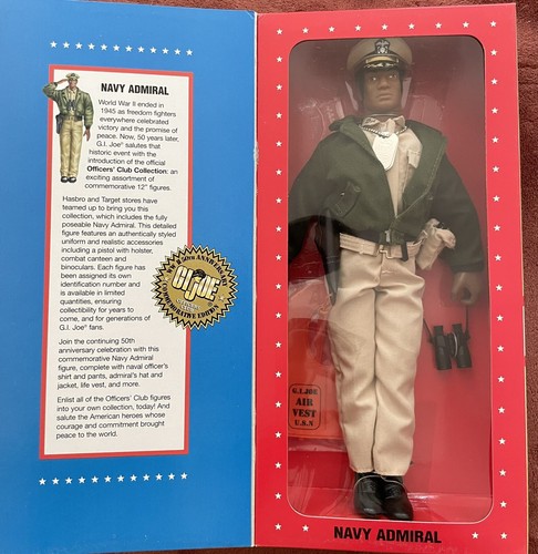 GI Joe Navy Admiral by Hasbro 1996 WW2 Black Action Figure NIB Numbered ...