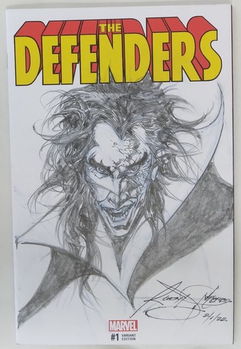 MEPHISTO by Rudy Nebres on Defenders#1 blank sketch cover 2022 | eBay