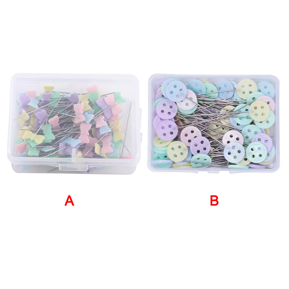 100/200PCS Flat Head Pins Straight Pins Sewing Pins Quilting Pins for ...
