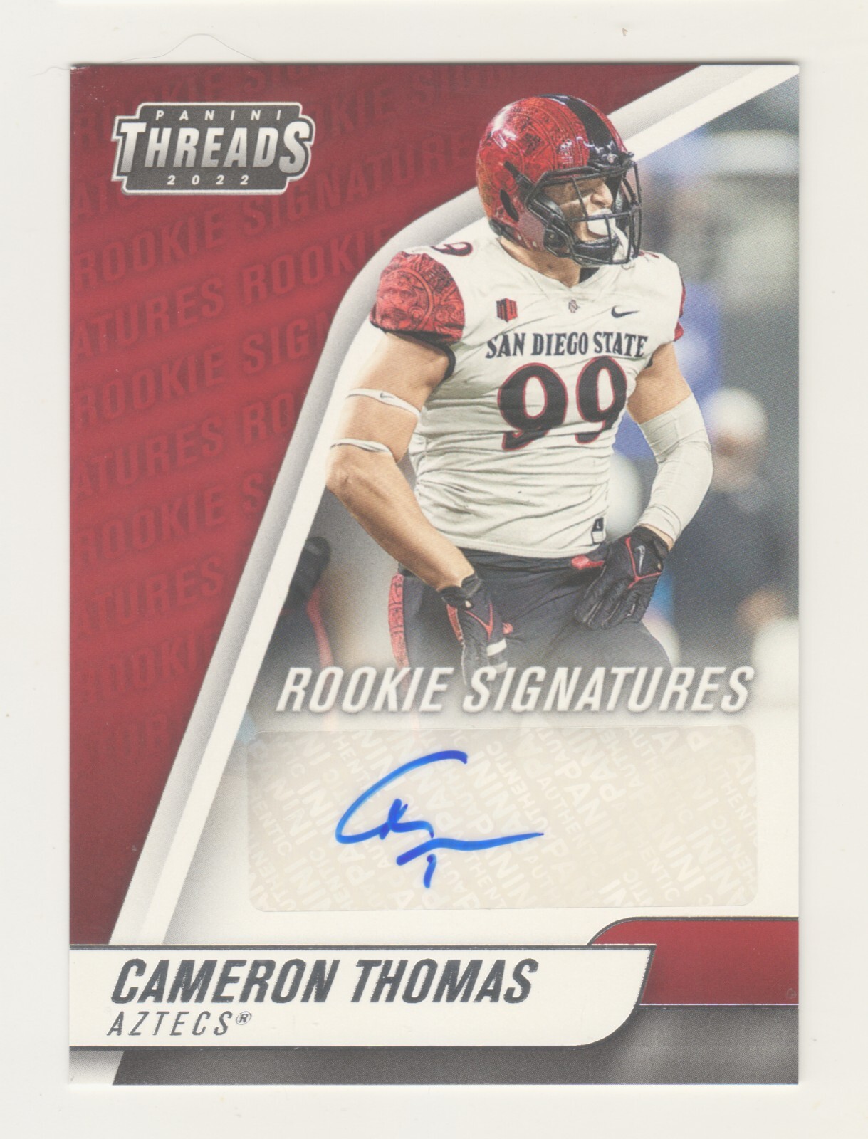 2022 Panini Chronicles Draft THREADS ROOKIE SIGNATURES AUTO CAMERON ...