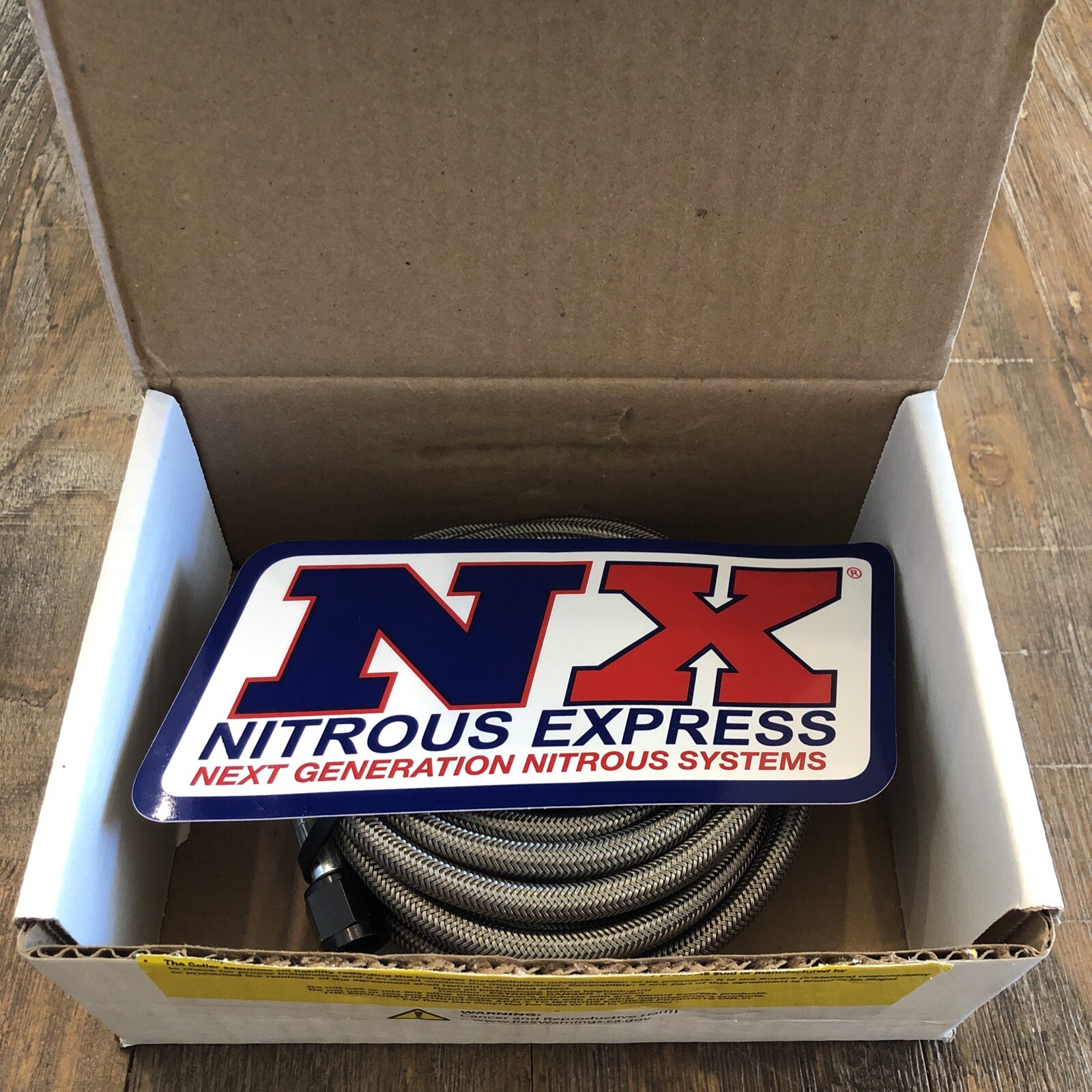 11168 Nitrous Express 11168 Stainless Steel Fuel/Nitrous Braided Hose ...