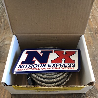 11168 Nitrous Express 11168 Stainless Steel Fuel/Nitrous Braided Hose ...