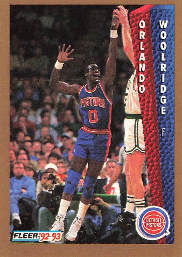 1992 Fleer #71 Orlando Woolridge Detroit Pistons | eBay