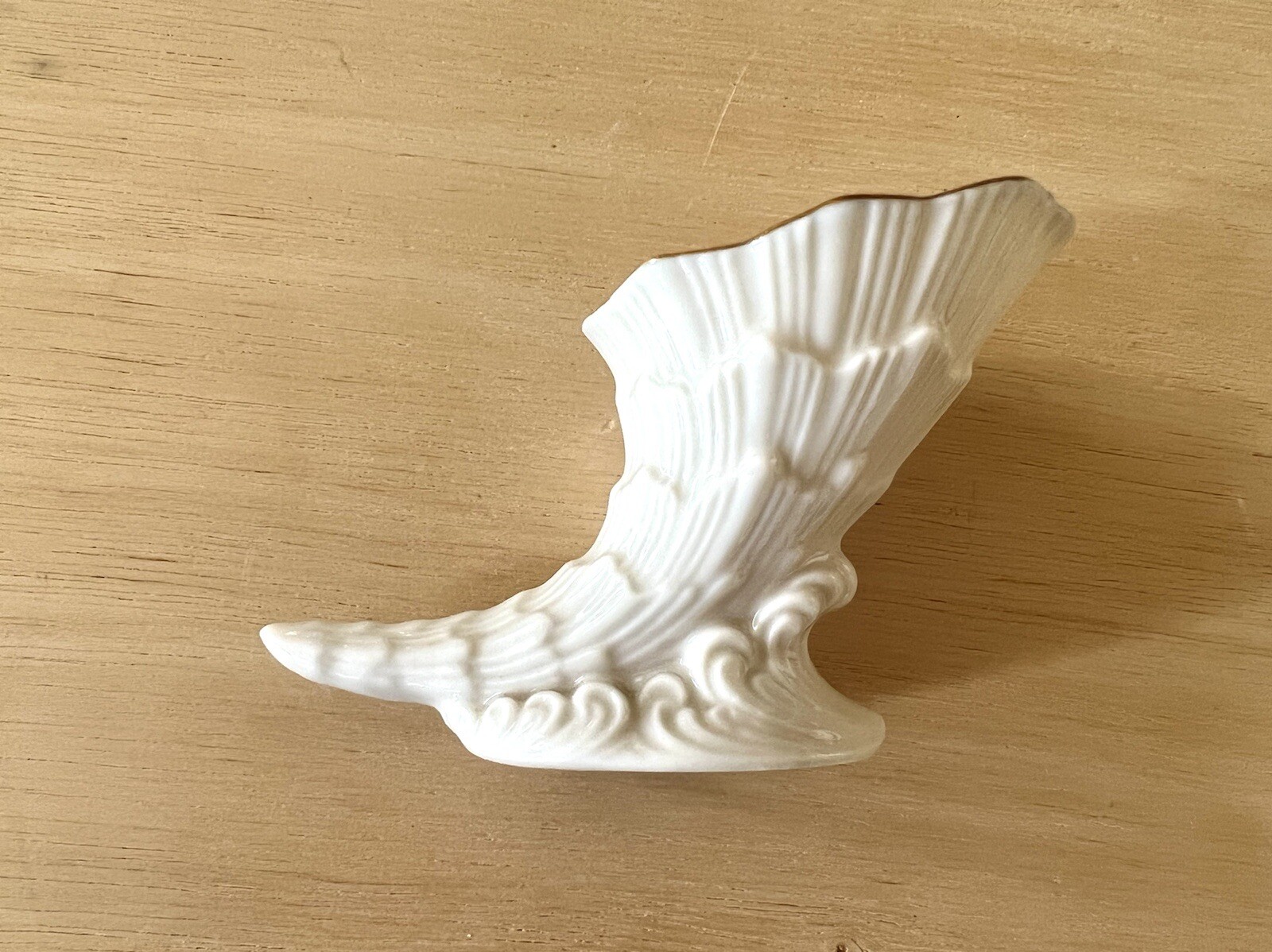 Vintage Lenox - 4” Embossed Porcelain Horn of Plenty Cornucopia - 24K ...