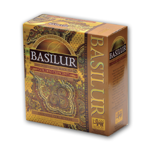 Basilur Pure Ceylon Tea 100 Tea Bags X 02 Packs , Kandy, Radella, Gold ...