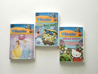 VTech V.Reader Software Animated E-Book Reader Sponge Bob, Hello Kitty ...