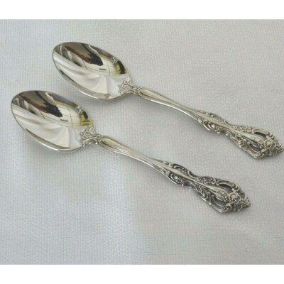 Oneida Michelangelo Pierced Stainless 2 Teaspoons Flatware Cut Out ...