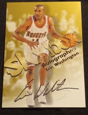 1998-99 ERIC WASHINGTON SKYBOX AUTOGRAPHICS AUTO ALABAMA CRIMSON TIDE ...