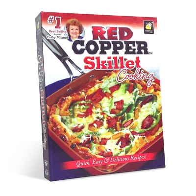 Red Copper Skillet Cooking Cookbook from Cathy Mitchell AS SEEN ON TV ...