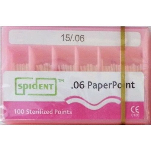 Spident Absorbent Paper Points #15, Taper 0.06, ISO Standardized, Color | eBay