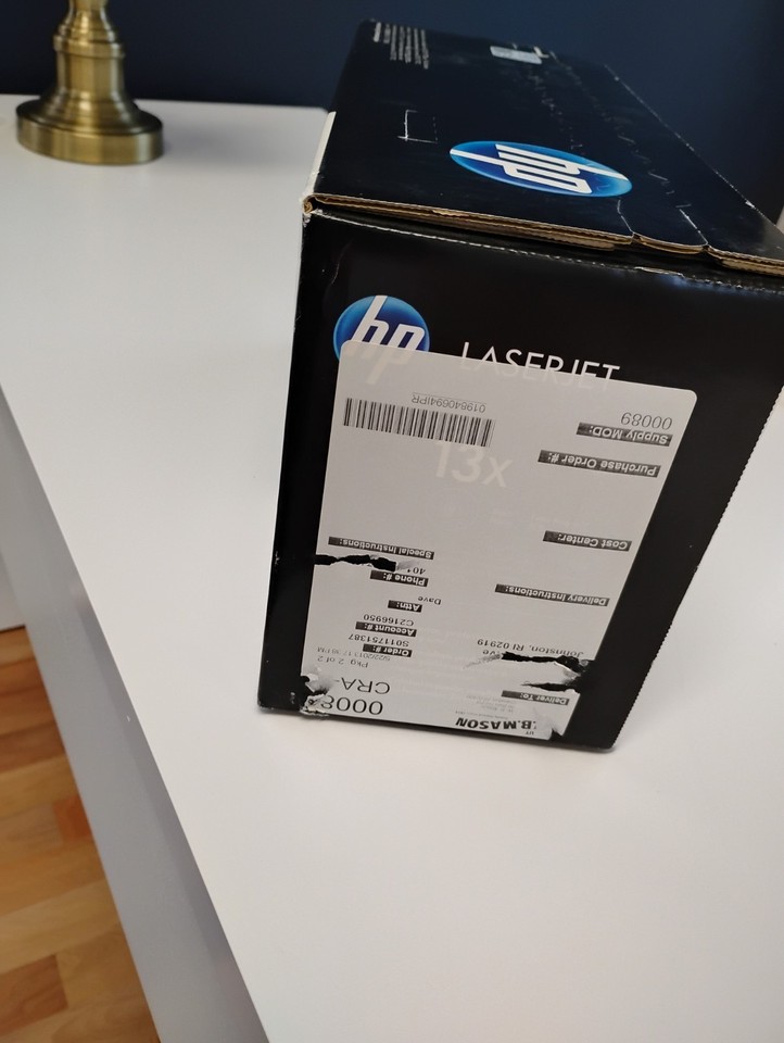 HP LASERJET 13X Q2613X HIGH VOLUME PRINT BLACK TONER CARTRIDGE- (NEW ...
