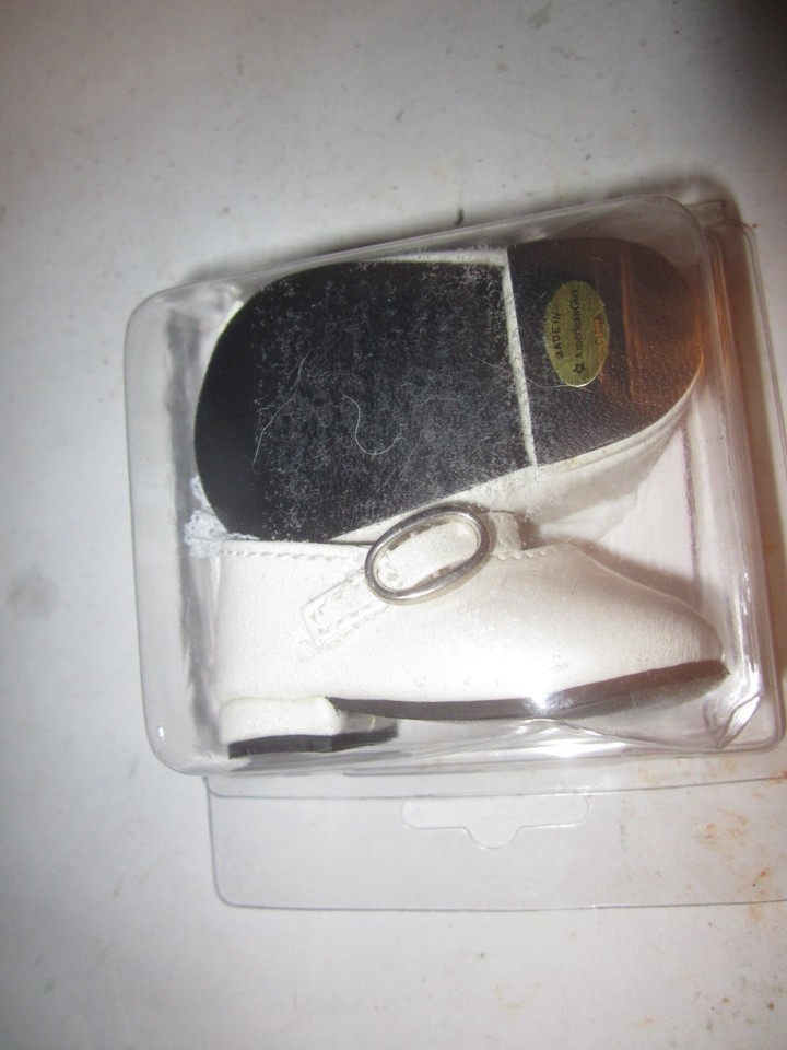 American Girl Bitty Baby 15" Doll WHITE MARY JANE SHOE SET LACE TRIMMED ...