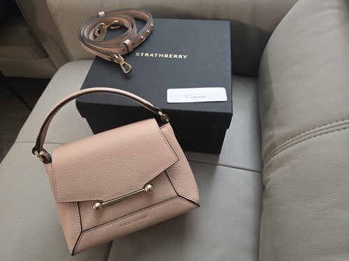 Strathberry Nano Mosaic Bag - Peony (Pink) | eBay