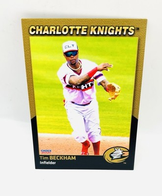 Tim Beckham Card 2021 Charlotte Knights Team Card | eBay