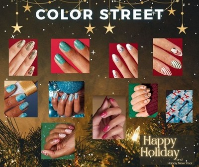 Color Street Long Lasting Nail Polish Strips RETIRED CHRISTMAS & WINTER ...