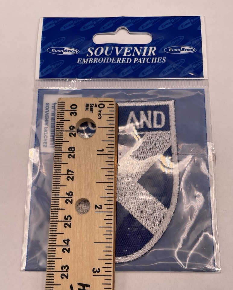 Embroidered Patch SCOTLAND Saltire Flag Sheild IRON ON or SEW New in ...