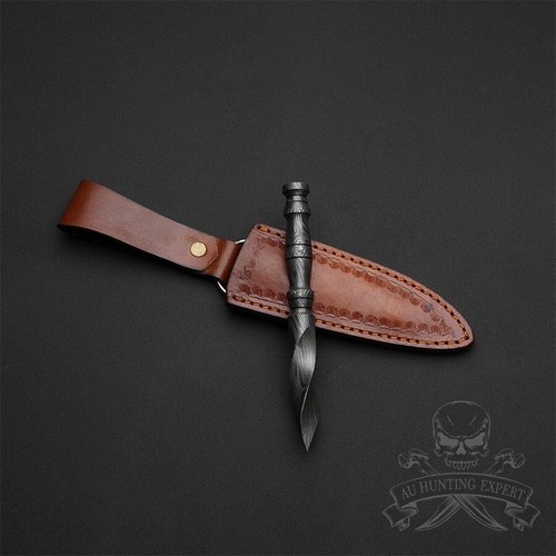 Custom HAND FORGED Damascus Tri dagger/ Spikes with Beautiful handle ...