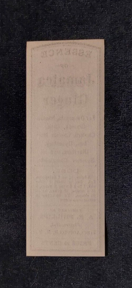 Quack Medicine Label Essence Jamaica Ginger Cholera Phillips ...